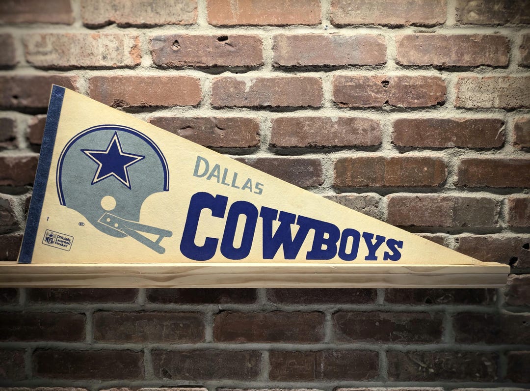 1970s Dallas Cowboys NFL Large Vintage Pennant - Authentic Sports ...
