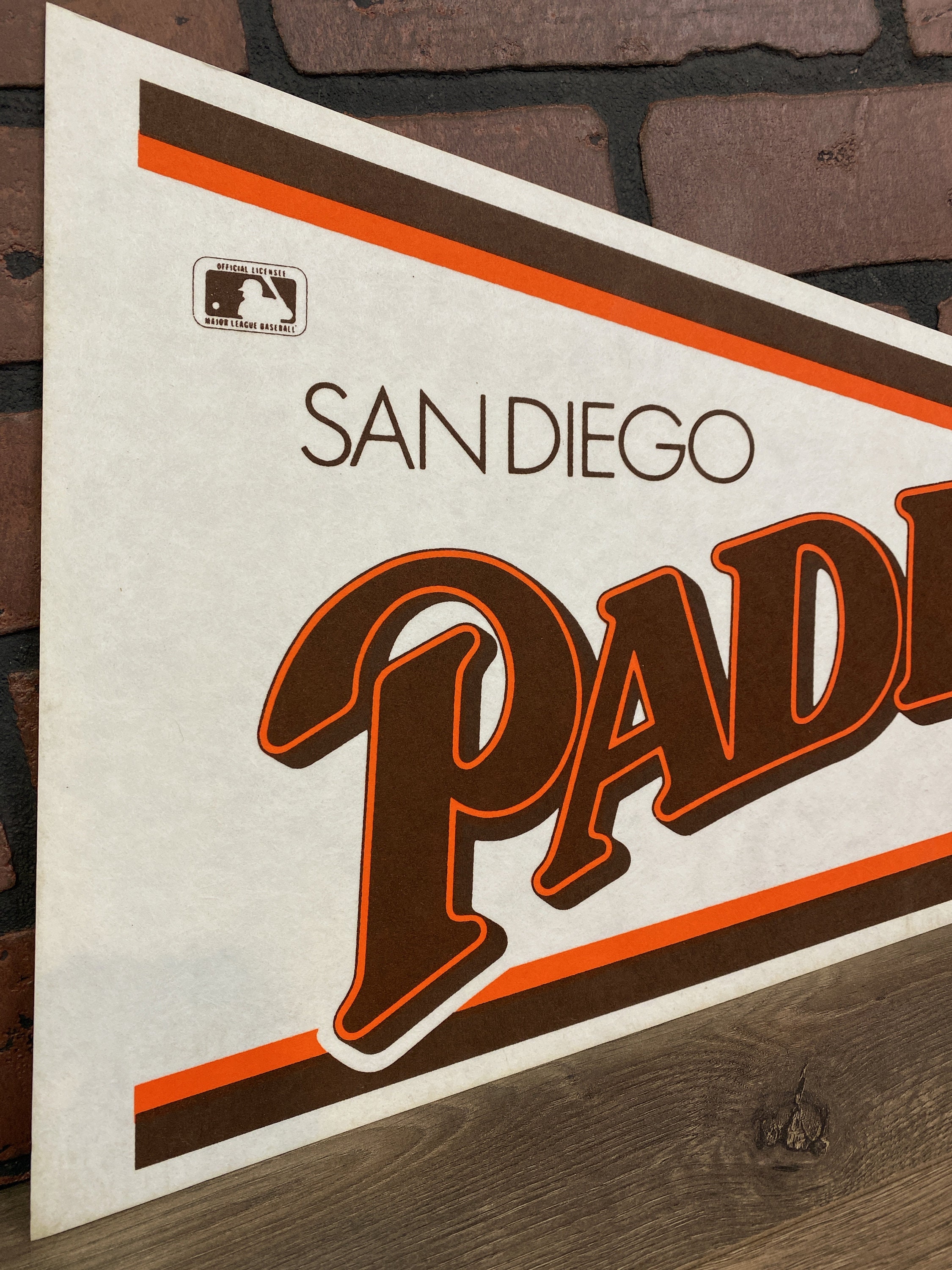 1980s San Diego Padres MLB Large Vintage Pennant | Etsy