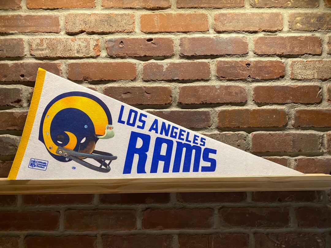 1970's Los Angeles Rams NFL Large Vintage Pennant - Etsy