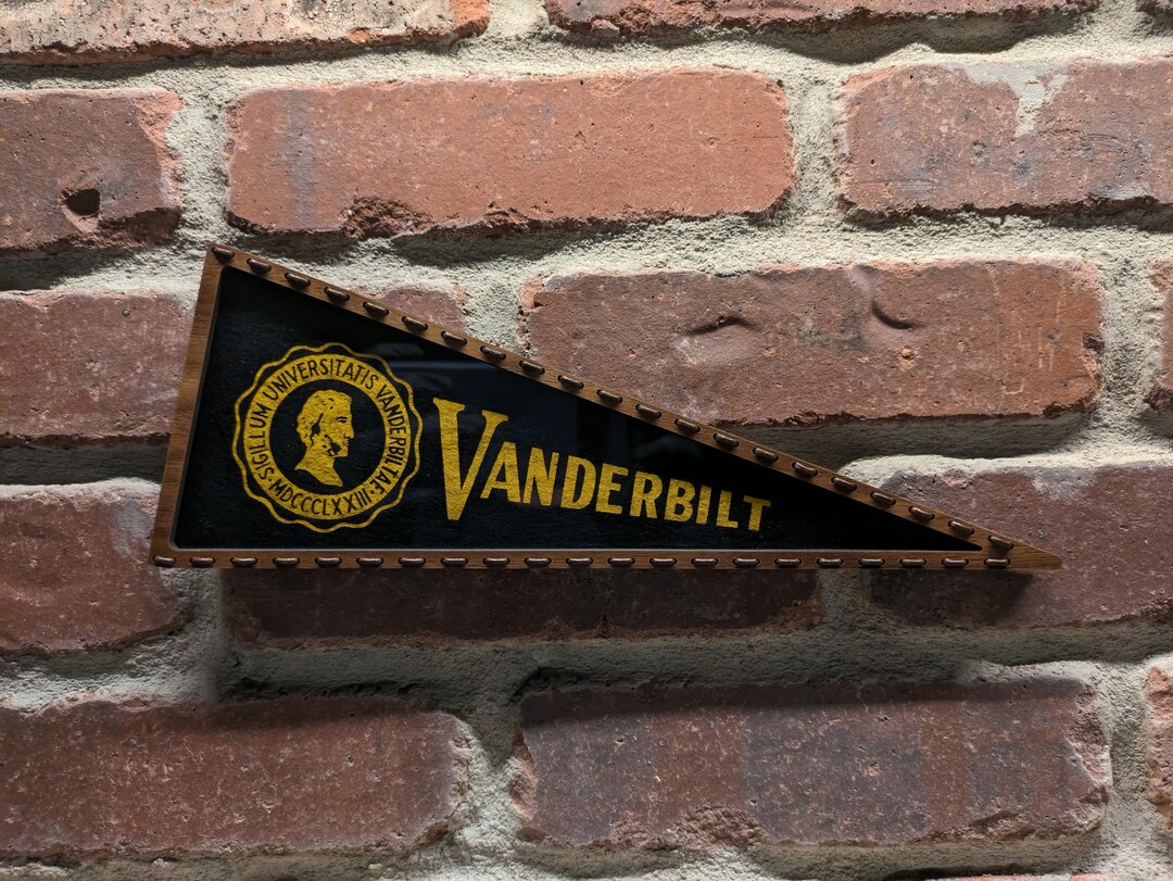 Framed 1950s Vanderbilt University Commodores Vintage NCAA Mini Pennant ...