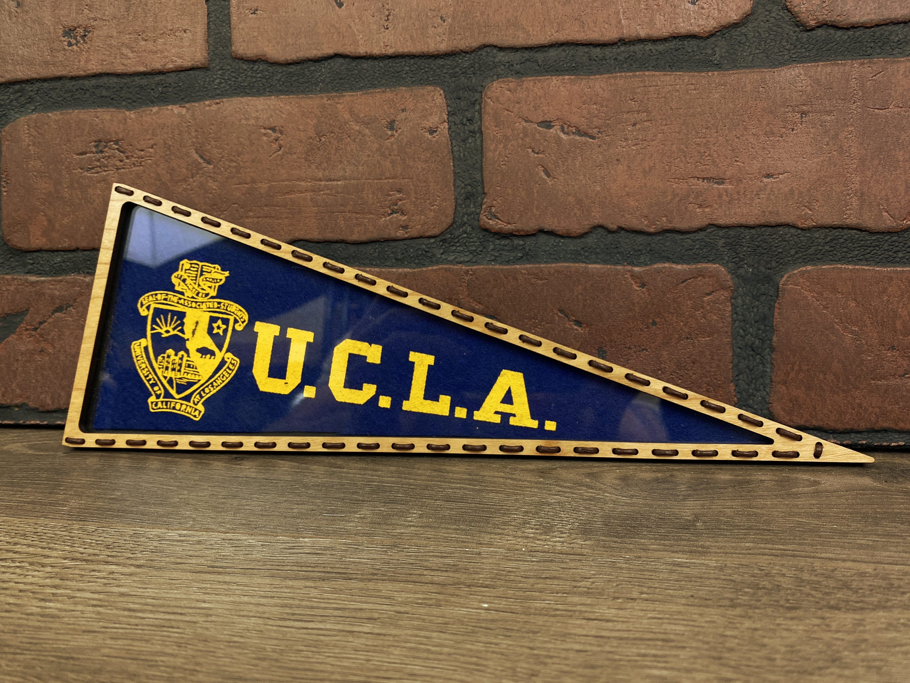 1960's Vintage UCLA Bruins California College University Pennant Flag ...