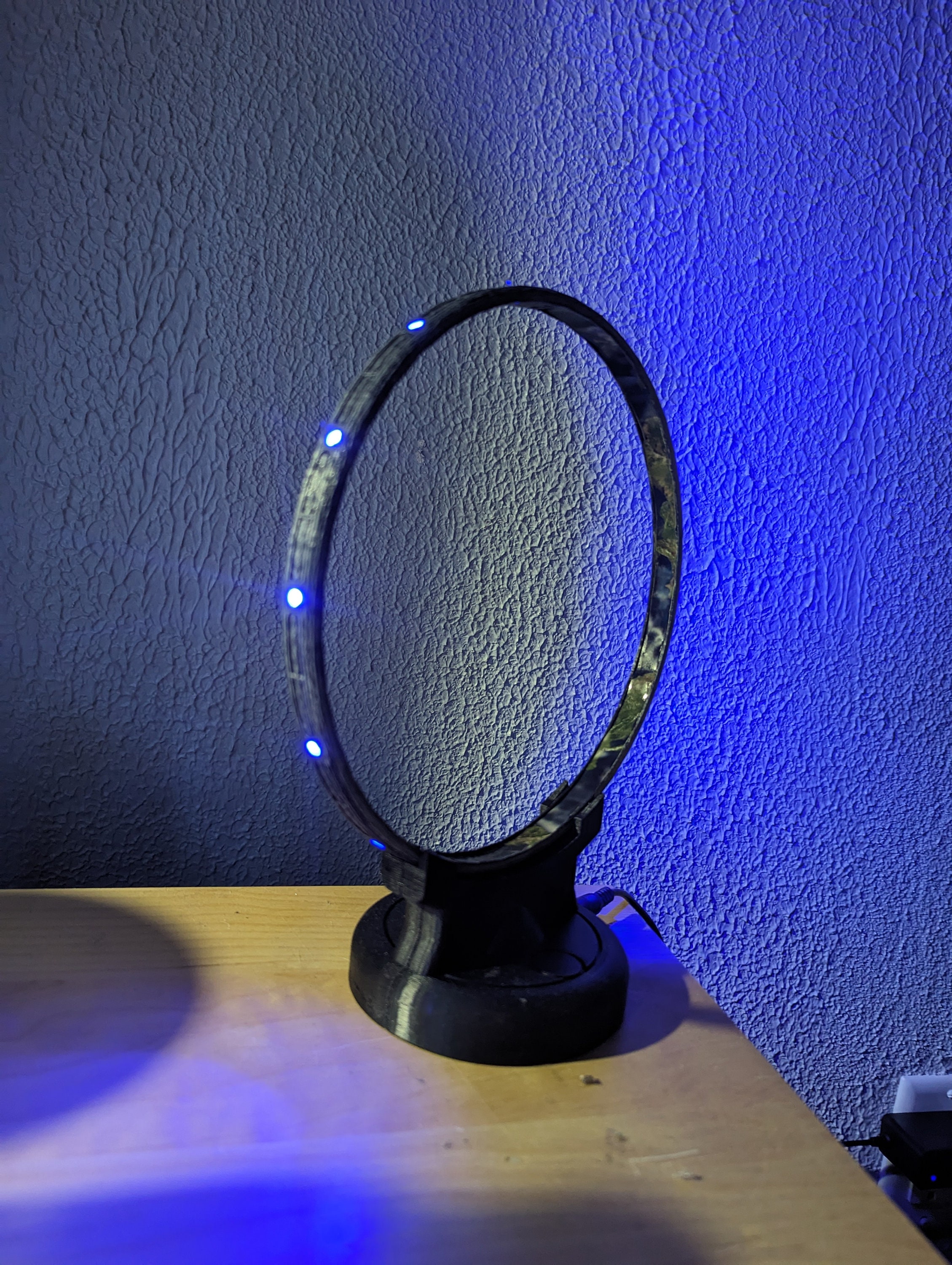 Hand Painted Halo Miniature LED Lamp With Stand. Installation 04. Halo ...
