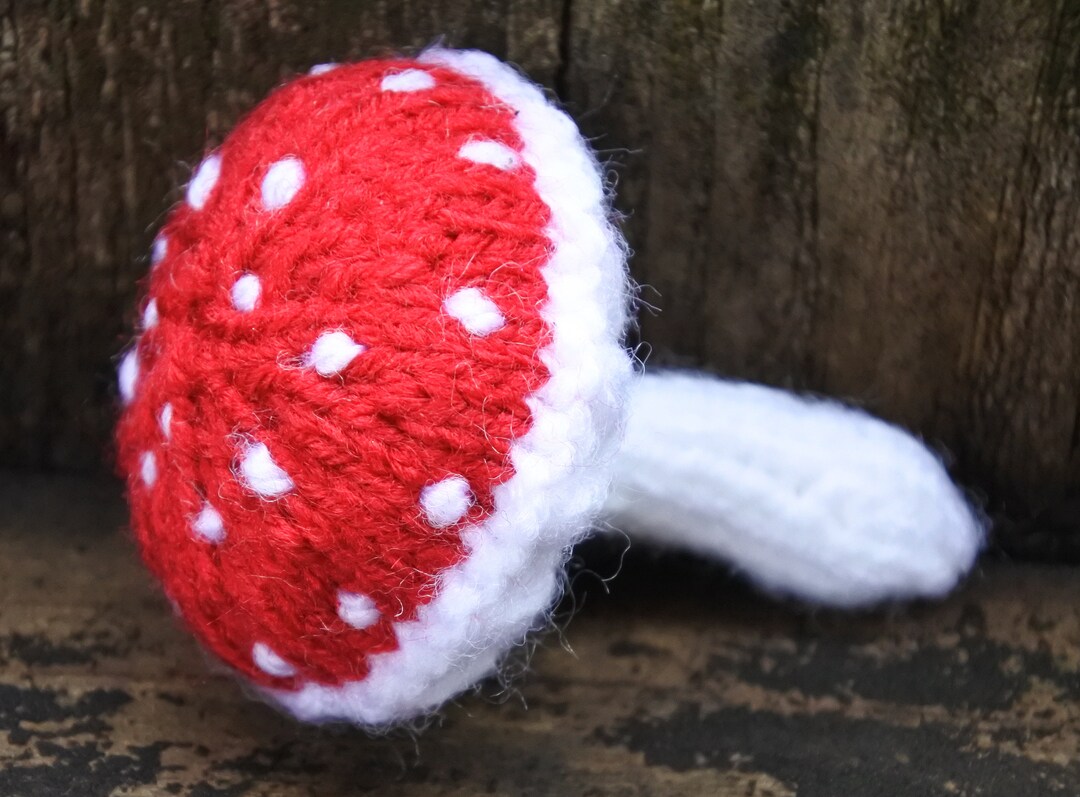Small Knitted Toadstool - Etsy