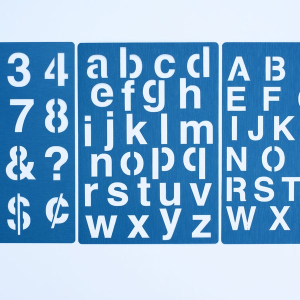 Alphabet Stencils - Etsy