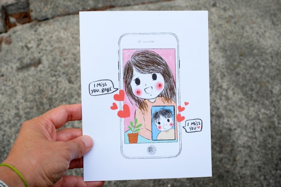 Long Distance Relationship Drawing