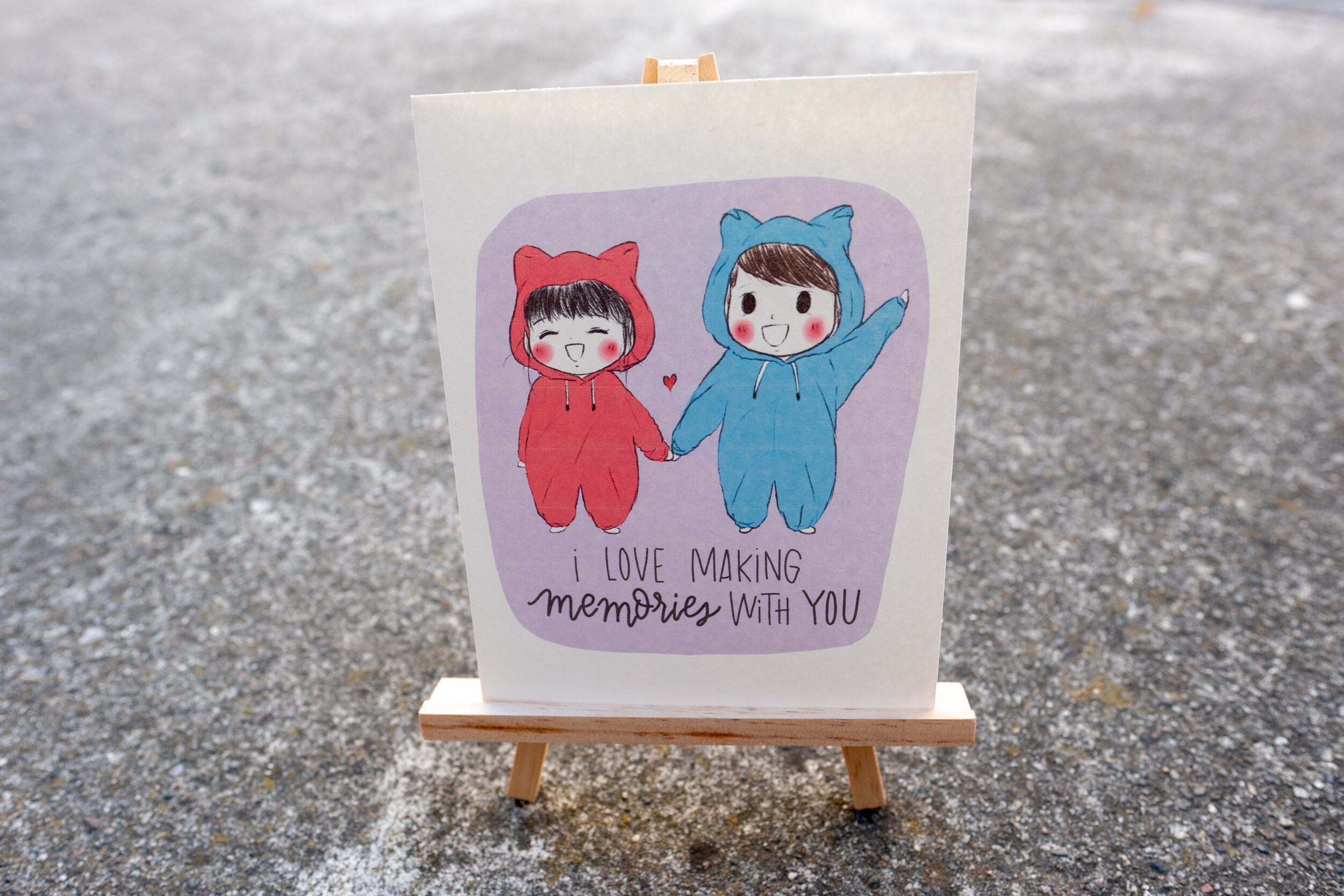 Birthday Card, Husband Wife Card, Couples Card, Cute Drawing ...