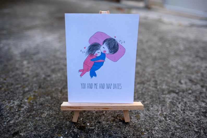 Nap Dates, Husband Wife Card, Couples Card, Love Card, Cute Anniversary ...