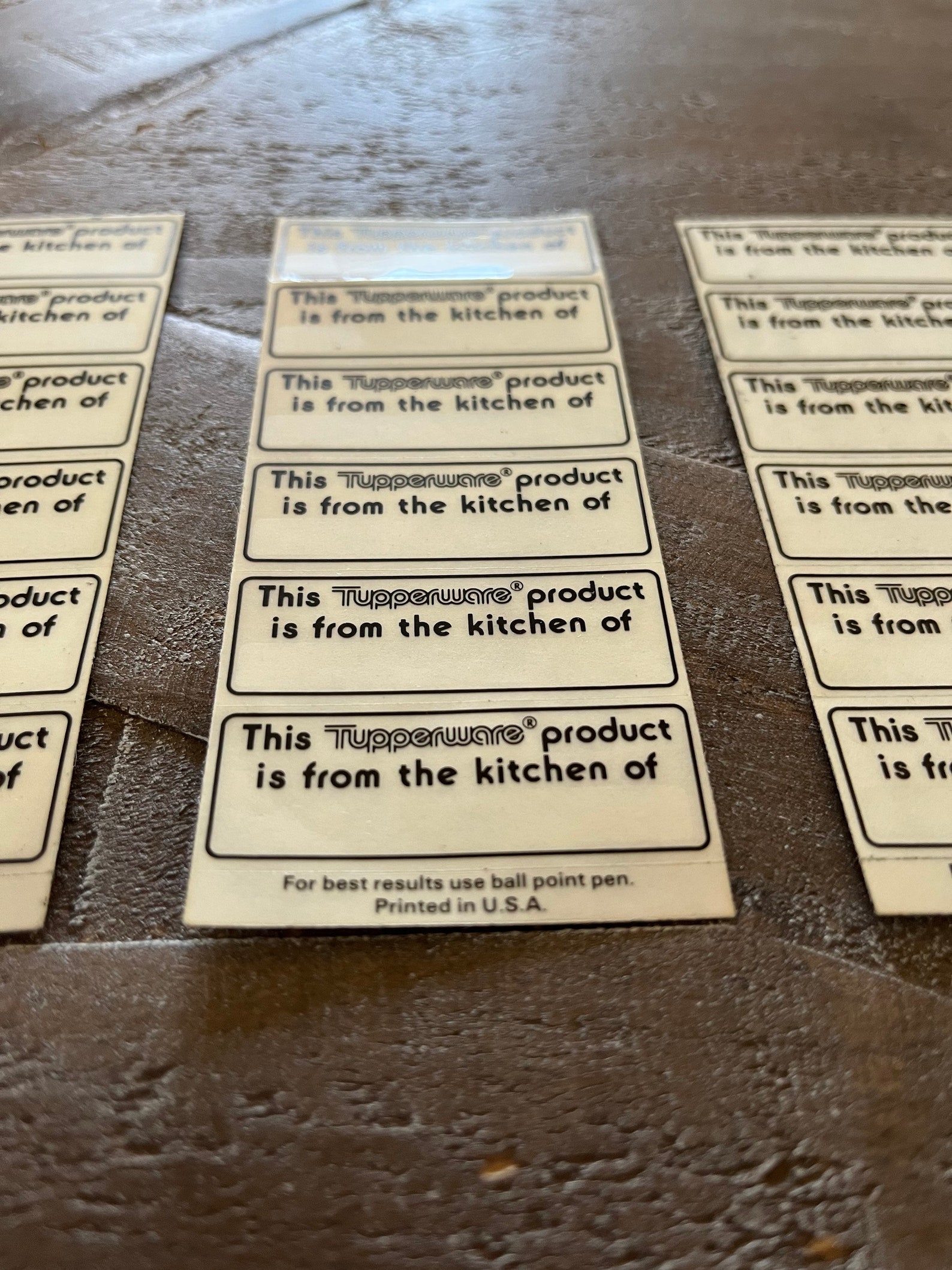 Twenty Vintage Tupperware Labels Retro Labels for Tupperware Owners 4 ...