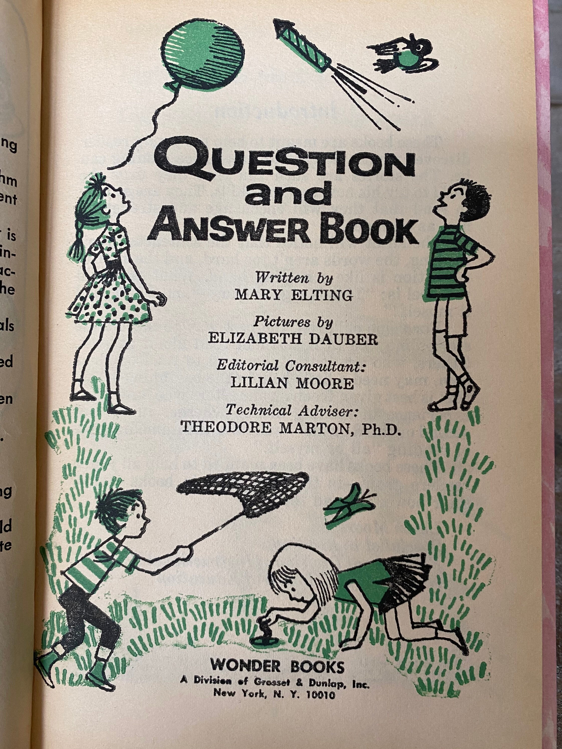 Vintage Children's Book question and Answer Book Published 1963 First ...