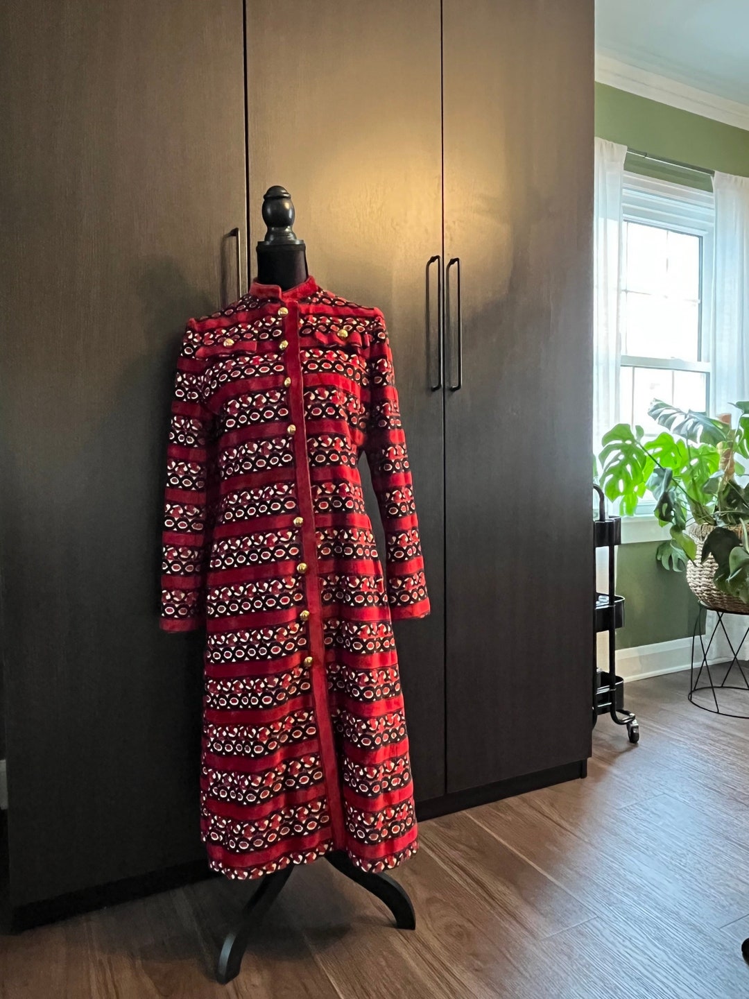 Gorgeous 1960s Vintage Velvet Tapestry Coat by Davidow Designer Carpet ...
