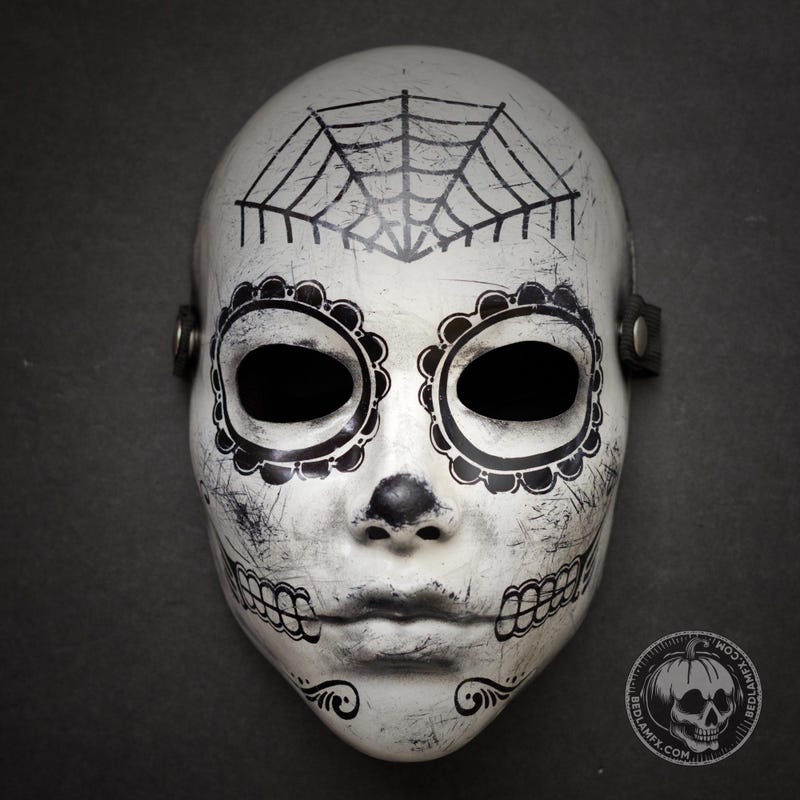 Day of the Dead Face Mask - Etsy