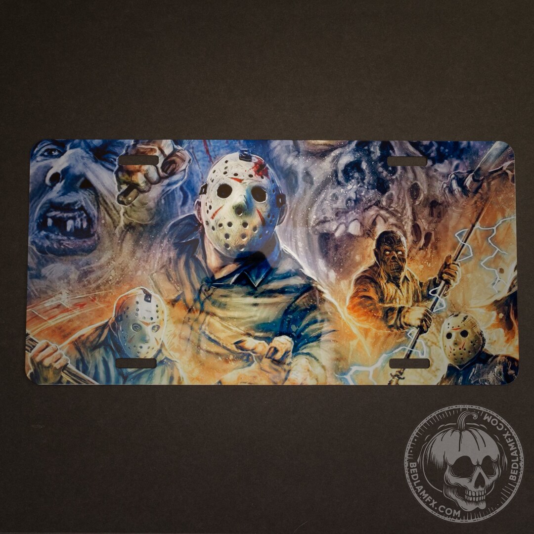 Jason Metal License Plate 12 in 6 In - Etsy