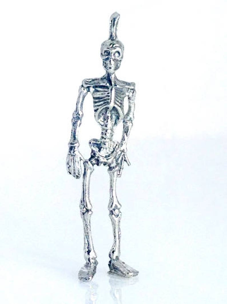 El Esqueleto, "bone Daddy", Sterling Silver Skeleton on a 20" SS Chain ...