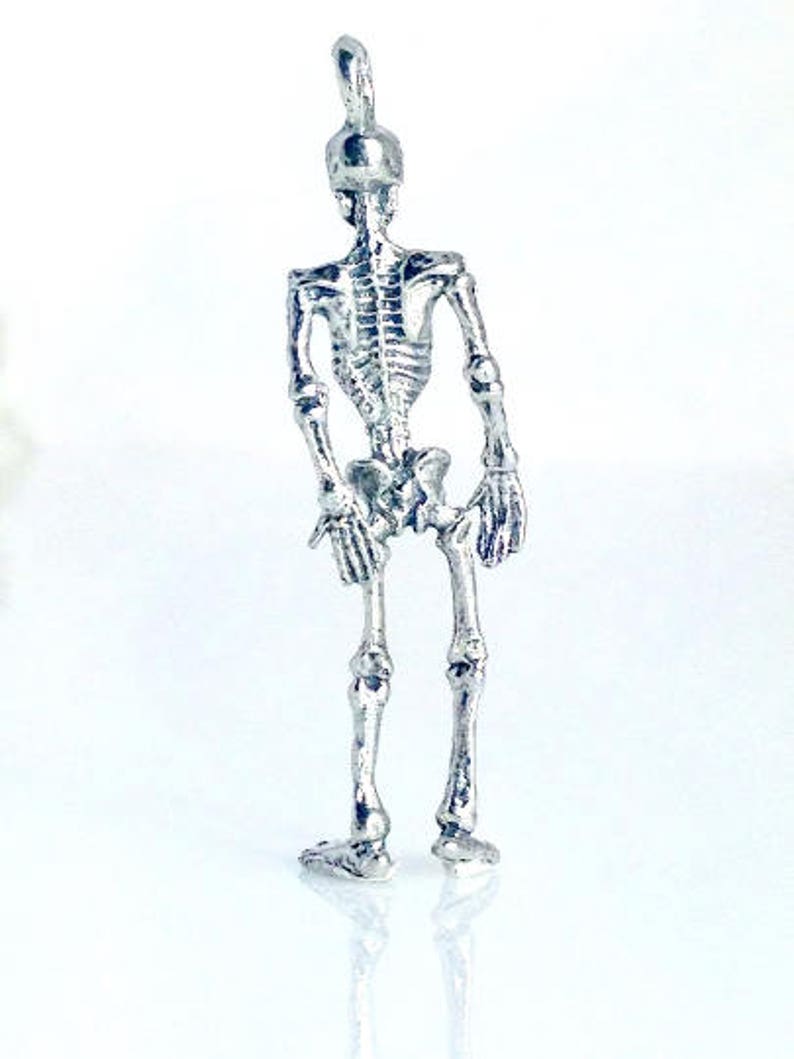 El Esqueleto, "bone Daddy", Sterling Silver Skeleton on a 20" SS Chain ...