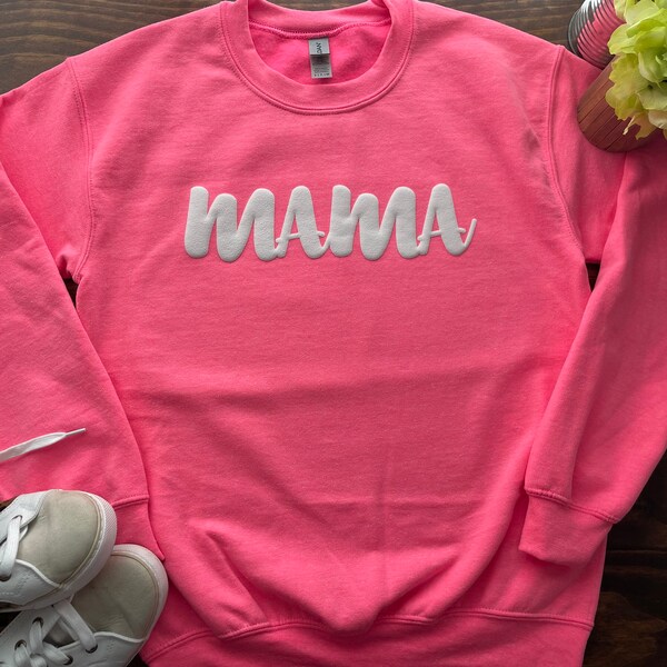 Sweatshirt With Puff Vinyl - Etsy