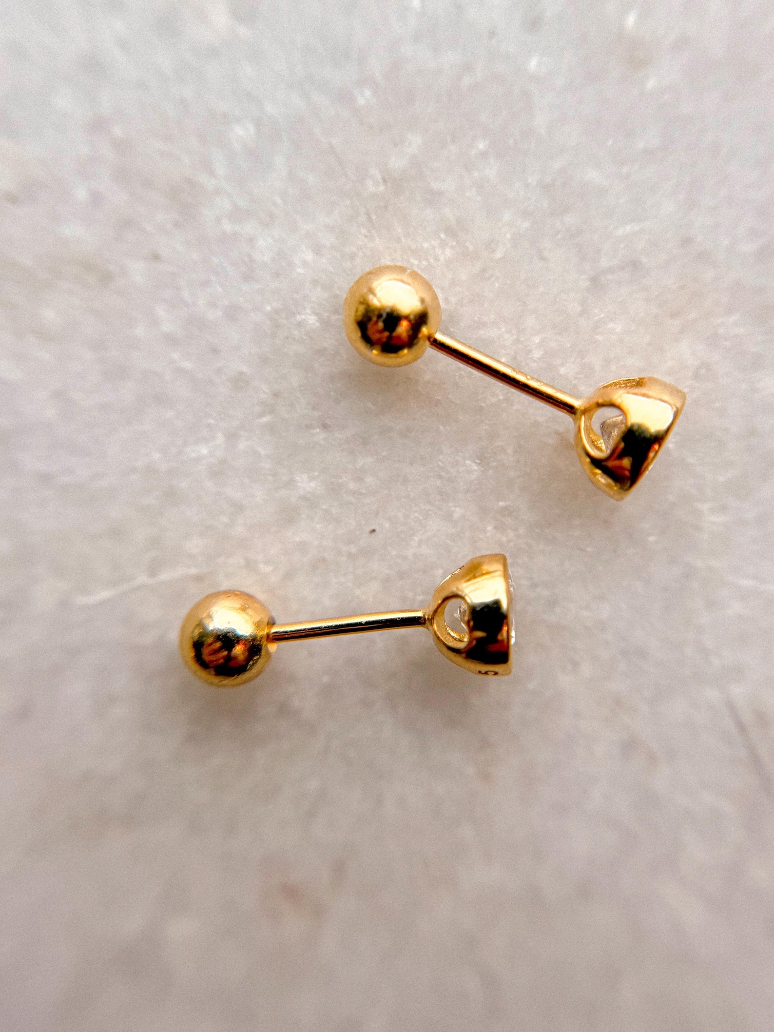 Modern Swarovski Crystal Studs//18k Gold Vermiel//tiny Stud Earrings ...