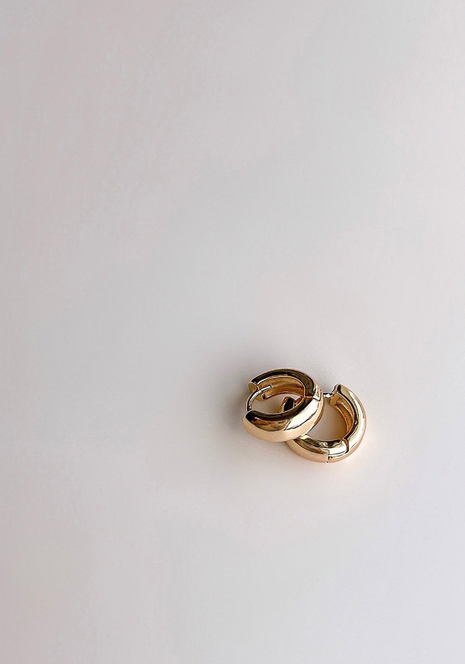 Jasmine Gold Huggie Hoops//18k Gold Filled//mini Hoop Earrings//sleep ...