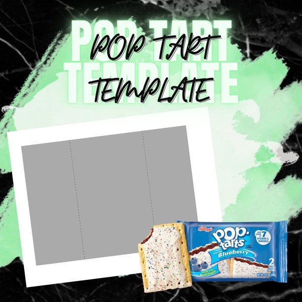 Pop Tart Template - Etsy