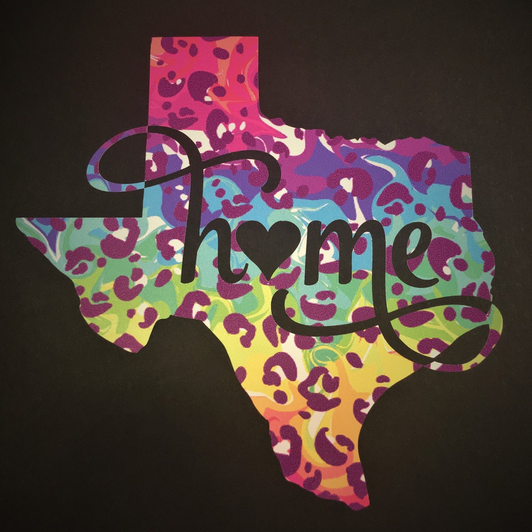 Texas Home-texas Decal-texas Sticker-laptop Stickers-heart Sticker ...