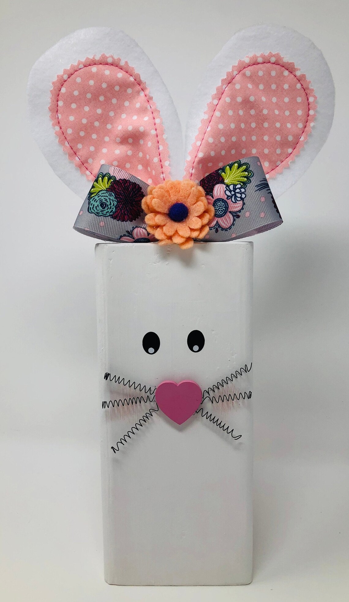 Wooden Bunnies Easter Bunny Easter block set Wood Easter | Etsy