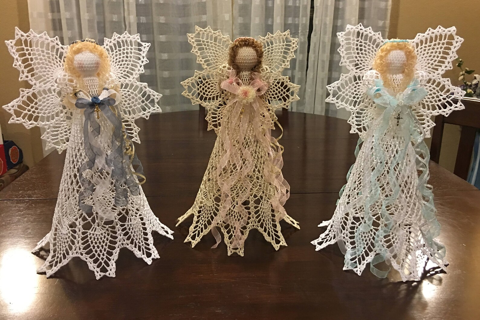 Custom Order Crochet Angel Angel Tree Topper Angel | Etsy