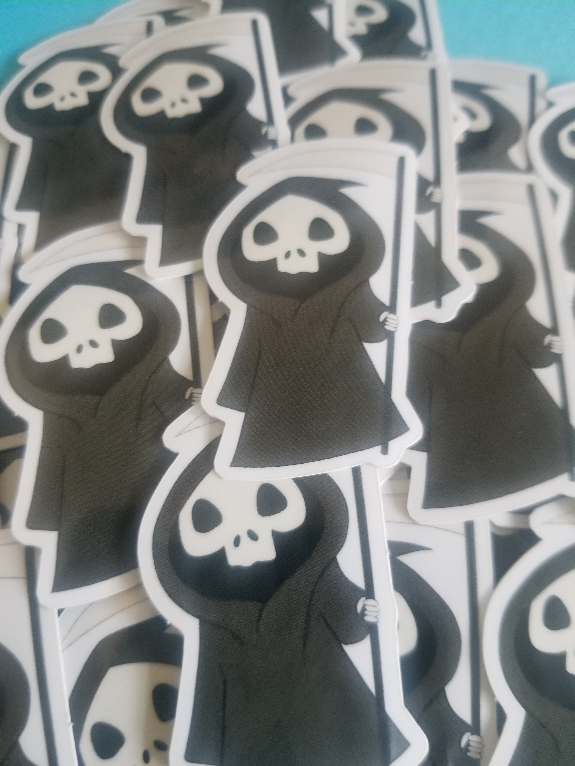 Grim 3x3 Vinyl Sticker Laptop Sticker Cute Vinyl Sticker Cute Die Cut ...