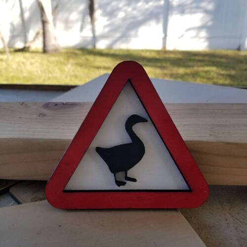 No Geese Allowed Sign Untitled Goose Game Wall Art - Etsy