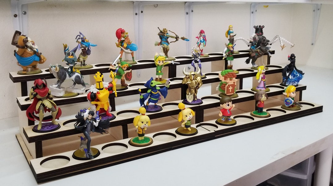 52 Amiibo Stand Wooden Display Shelf and Stand for Figures - Etsy