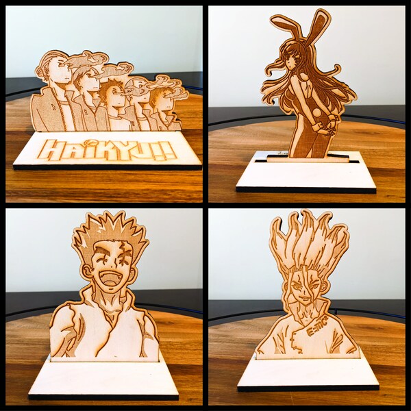 Anime Girl Laser Cut - Etsy