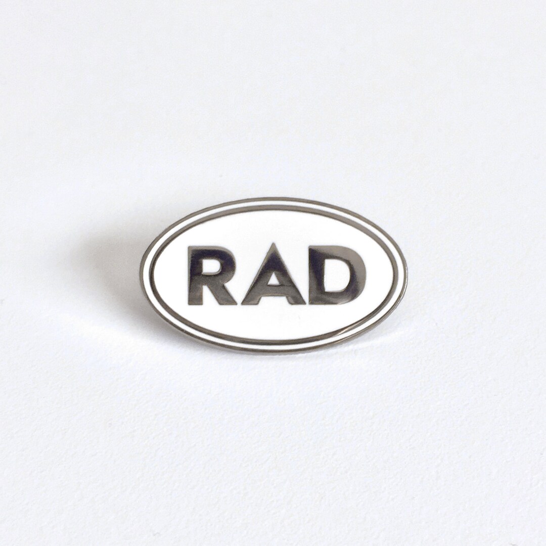 Rad Enamel Pin - Etsy