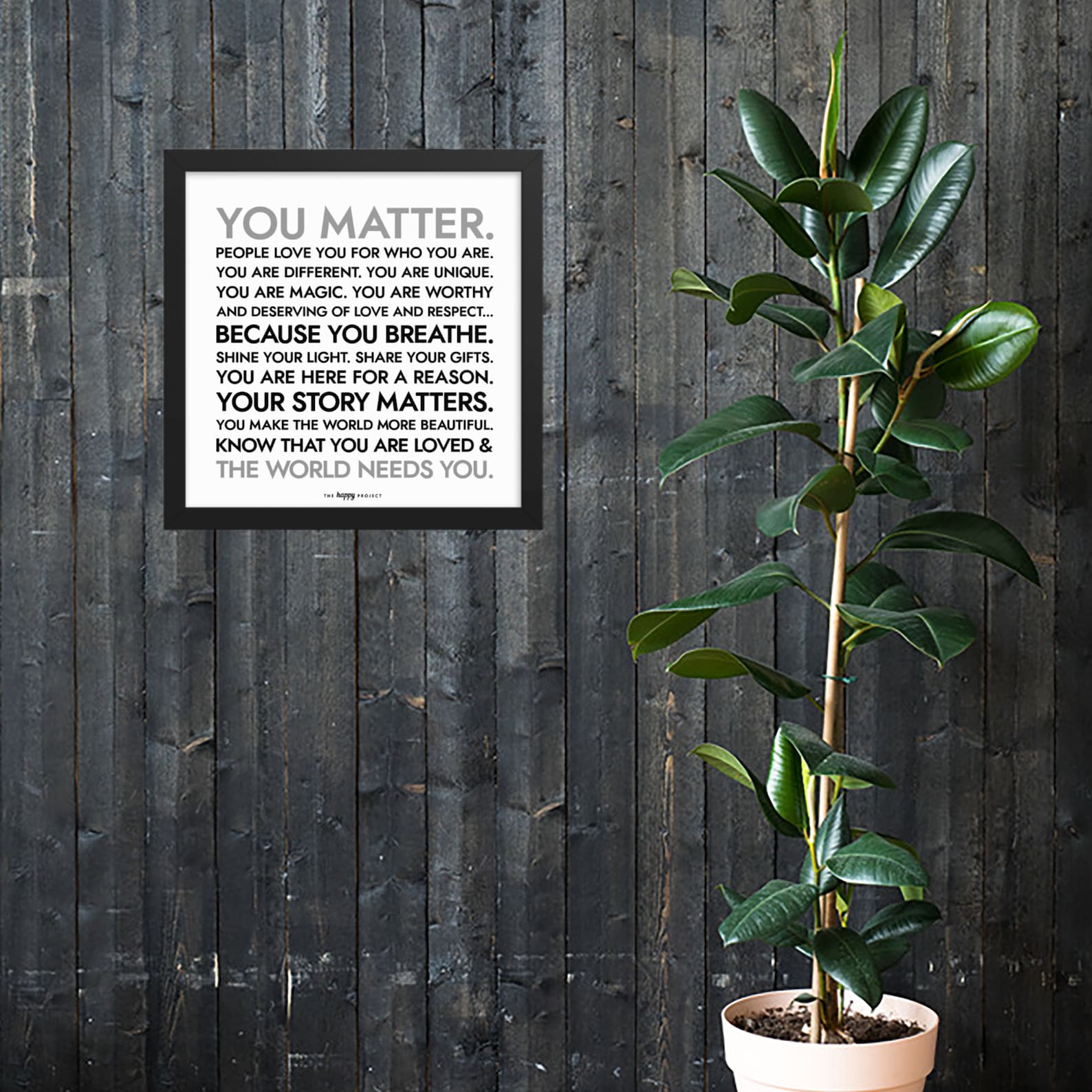 You Matter Poster With Black Frame - Etsy