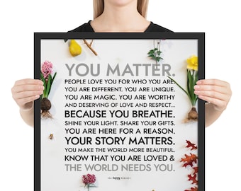 You Matter Poster - Etsy
