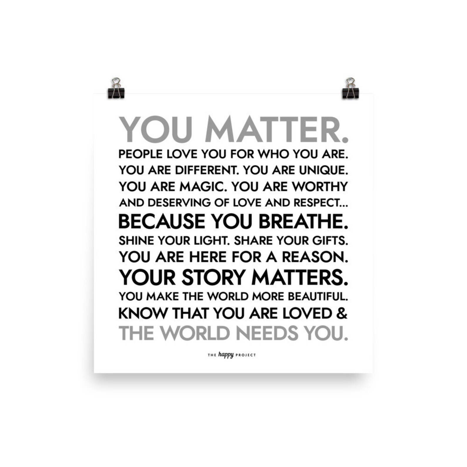 You Matter Poster - Etsy