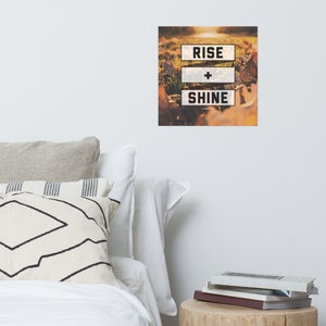 Rise and Shine Poster - Etsy