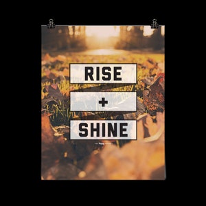 Rise and Shine Poster - Etsy