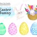 Easter Bunny. Rabbit Digital PNG Clipart, Downloadable Printable Cute ...
