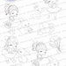 Girls With Bunny Digital Stamps | Girl Rabbit Clipart, Flowers Tulips ...