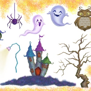 Halloween Clipart, Happy Halloween Clip Art, Fall, Witch, Pumpkin ...
