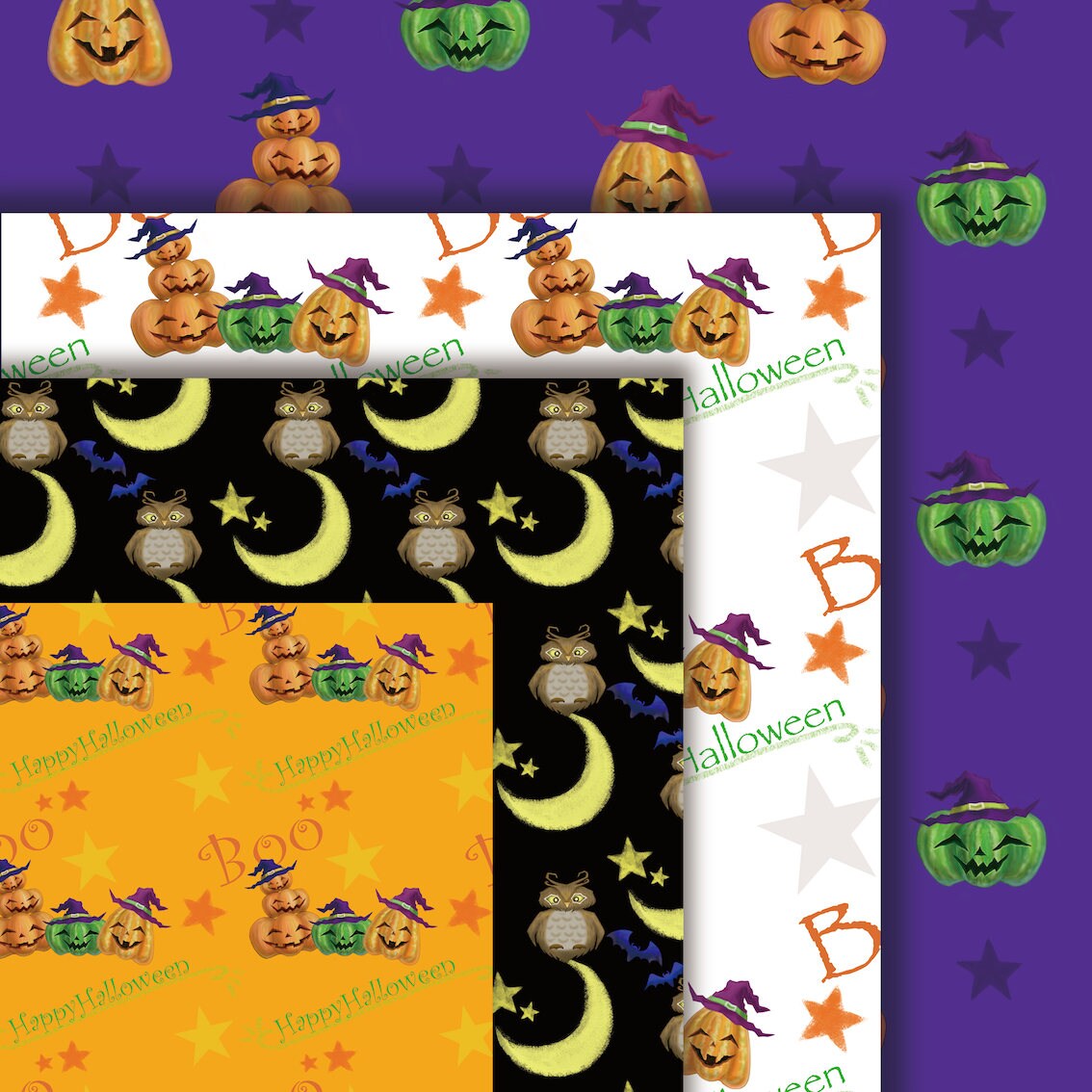 Halloween Digital Paper, Halloween Background, Halloween Seamless ...