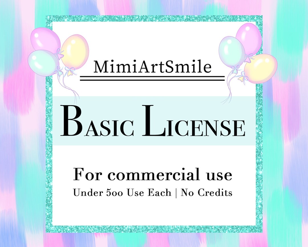Basic Commercial License, Basic License , Commercial Use, No Credit ...
