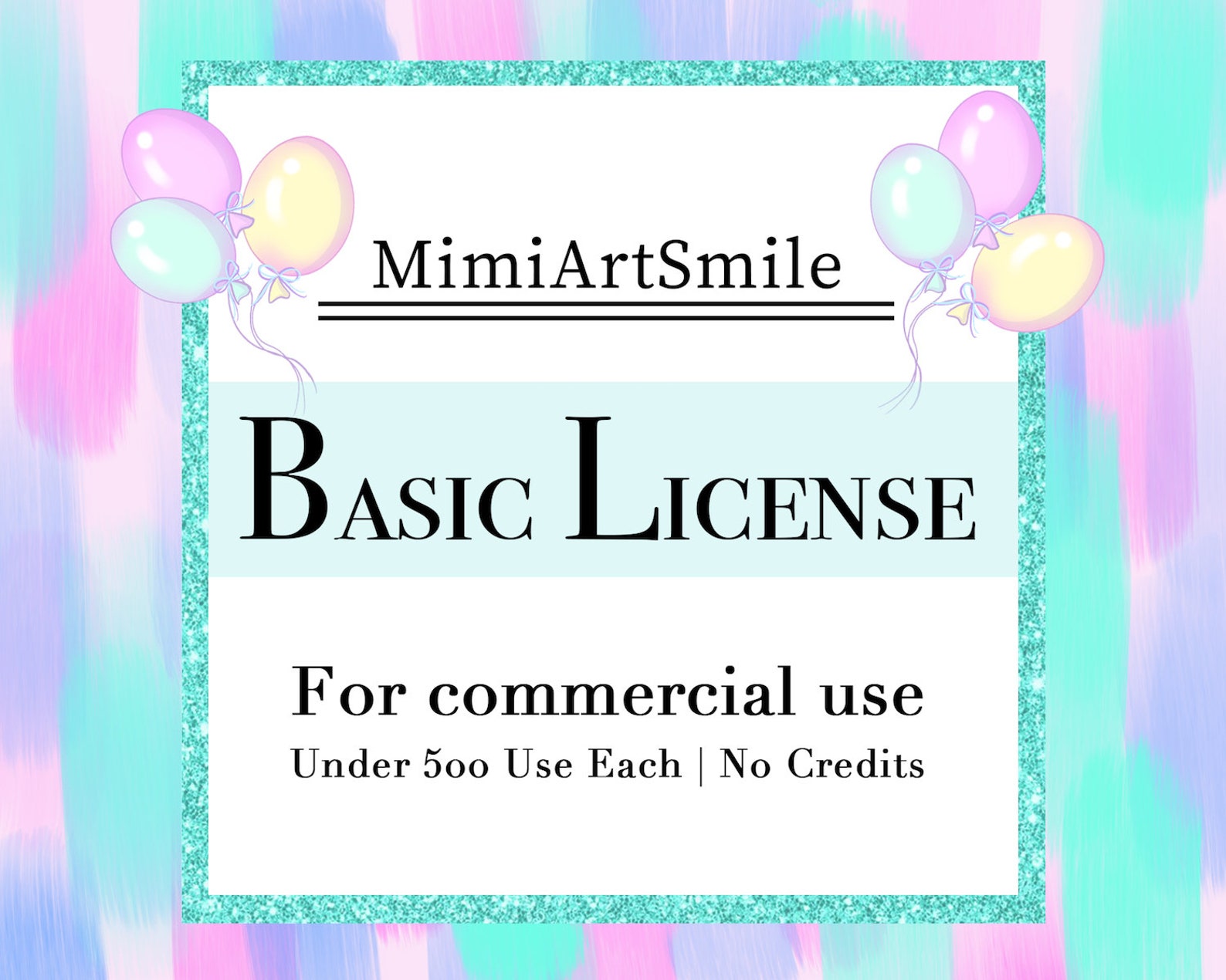 Basic Commercial License, Basic License , Commercial Use, No Credit ...
