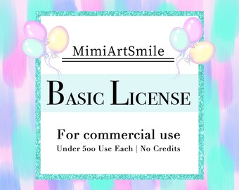 Basic Commercial License for Clip Art And/or Digital Paper Pack ...