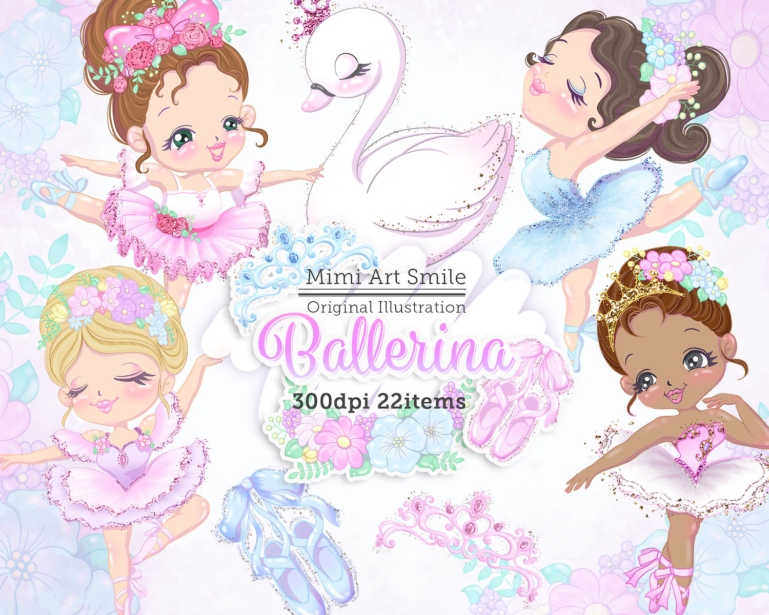 Baby Ballerina Shoes Clipart