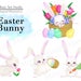 Easter Bunny. Rabbit Digital PNG Clipart, Downloadable Printable Cute ...