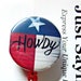 HOWDY Texas Flag Texas Pride Novelty Style Retractable Reel ID Badge ...