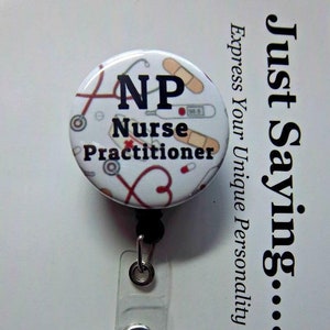 NP Nurse Practitioner Nurse Goodies Background Retractable | Etsy