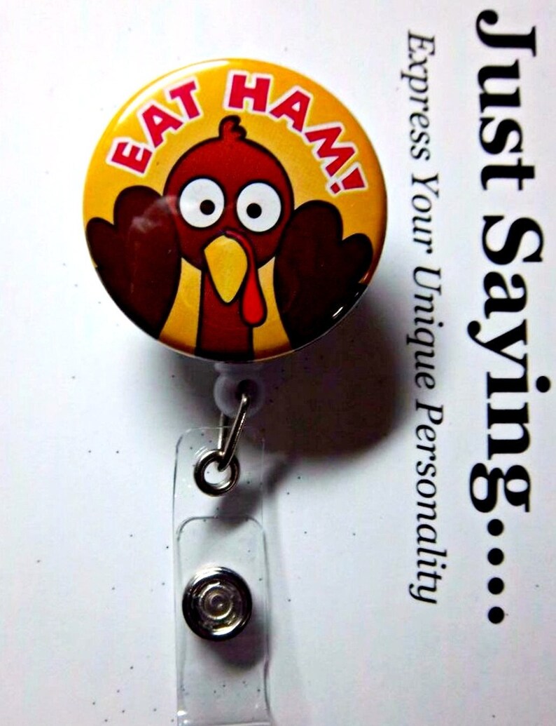 Cute Thanksgiving Humor Turkey With Scared Face EAT HAM - Etsy