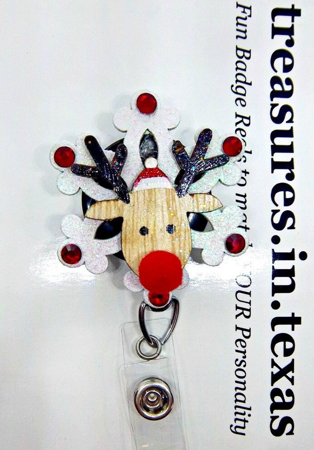 MIXED Media Reindeer Snowflake Winter Christmas Holiday - Etsy