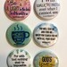 Christian, Religious Set A, 6-pk Novelty 1.5 Diameter Buttons/pins ...