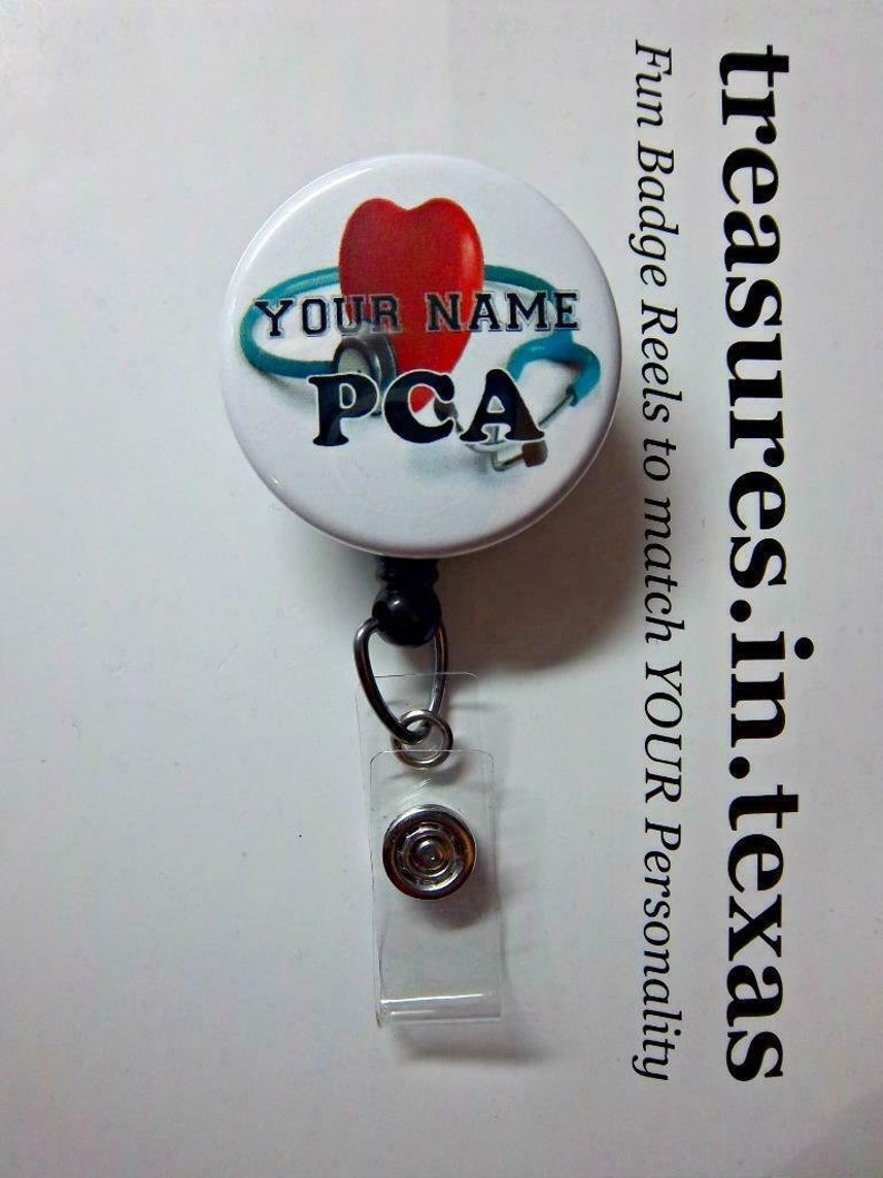 Personalized PCA Personal Care Assistant Big Red Heart - Etsy